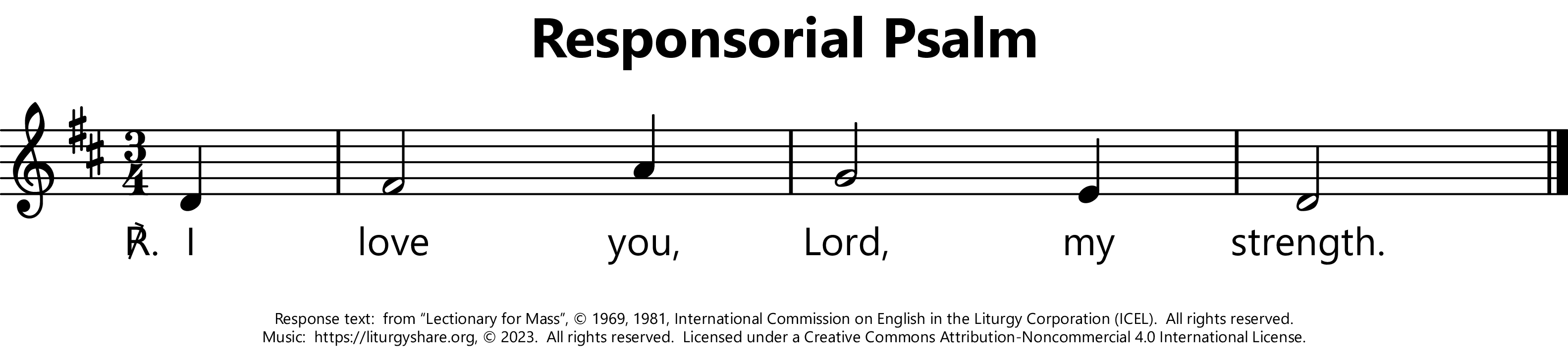 31st Sunday in Ordinary Time: Responsorial Psalm, Year B